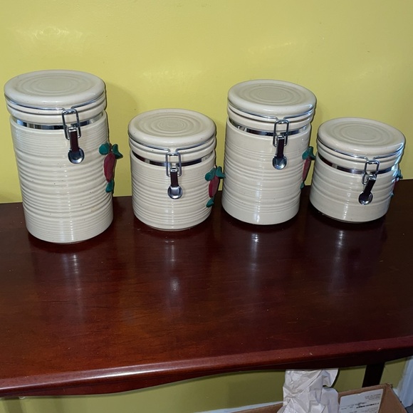 Cracker Barrel | Kitchen | Vintage Cracker Barrel Country Apple 4 Piece ...